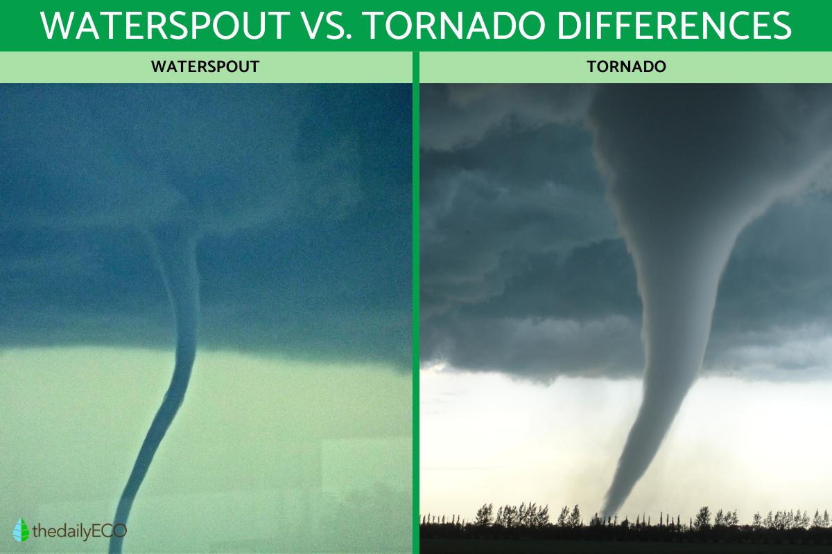 Difference Between a Waterspout and a Tornado - Explanation