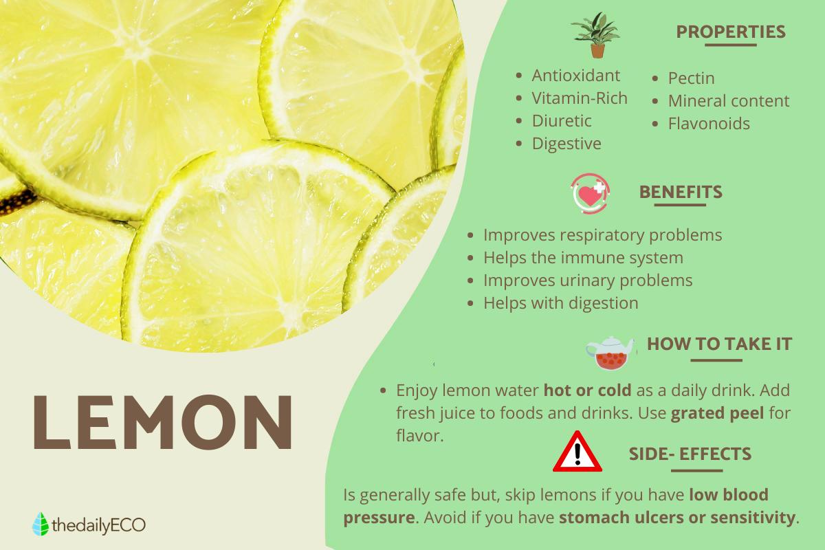 Lemon: Health Benefits, Nutritional Properties, and Precautions